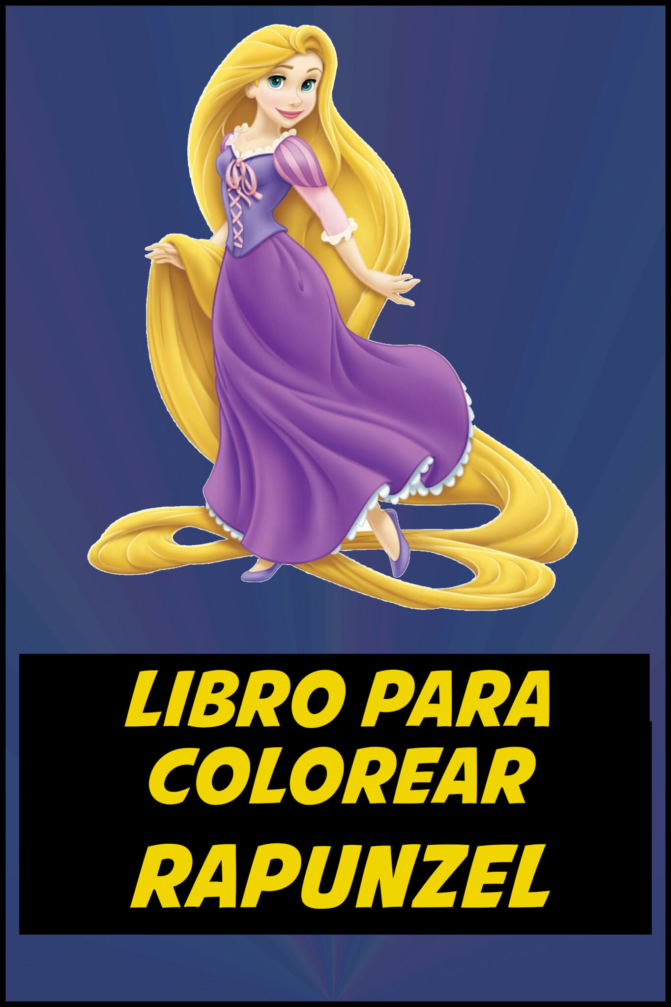 Rapunzel para Colorear : Dibujos para imprimir (PDF y JPG)